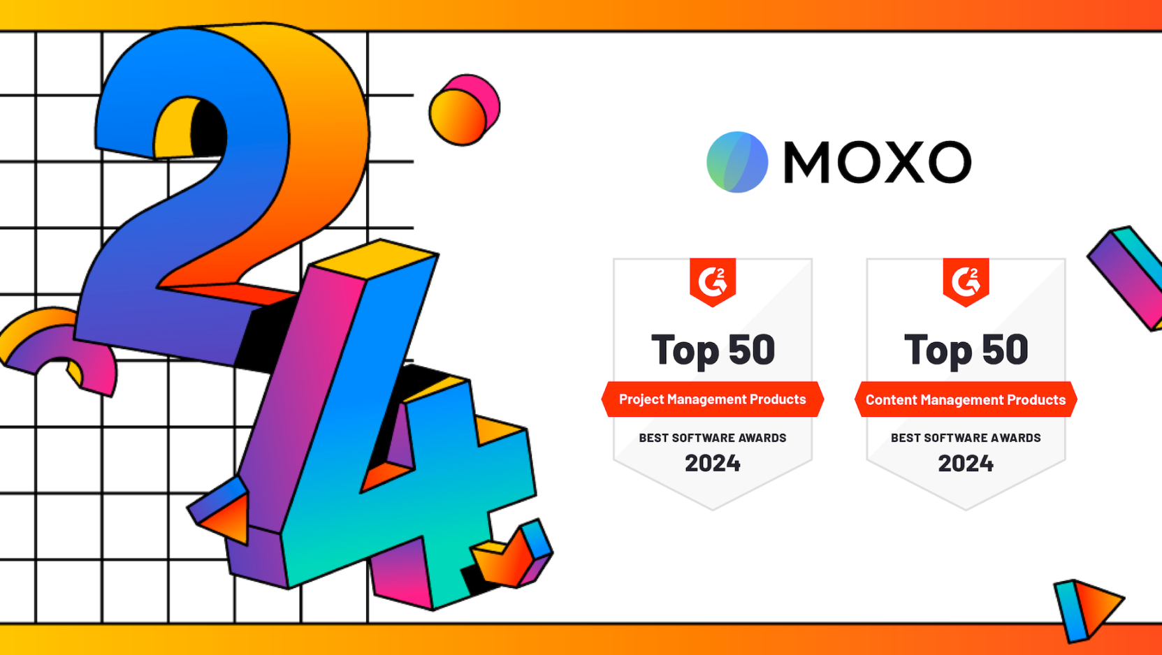 Moxo wins in G2’s 2024 Best Software Awards for Best Project Management and Best Content ...